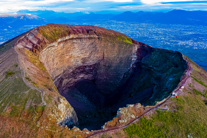Vulkan Vesuv aus der Luft | Luftbildfotografie aus Italien