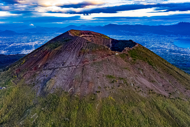 Vulkan Vesuv aus der Luft | Luftbildfotografie aus Italien
