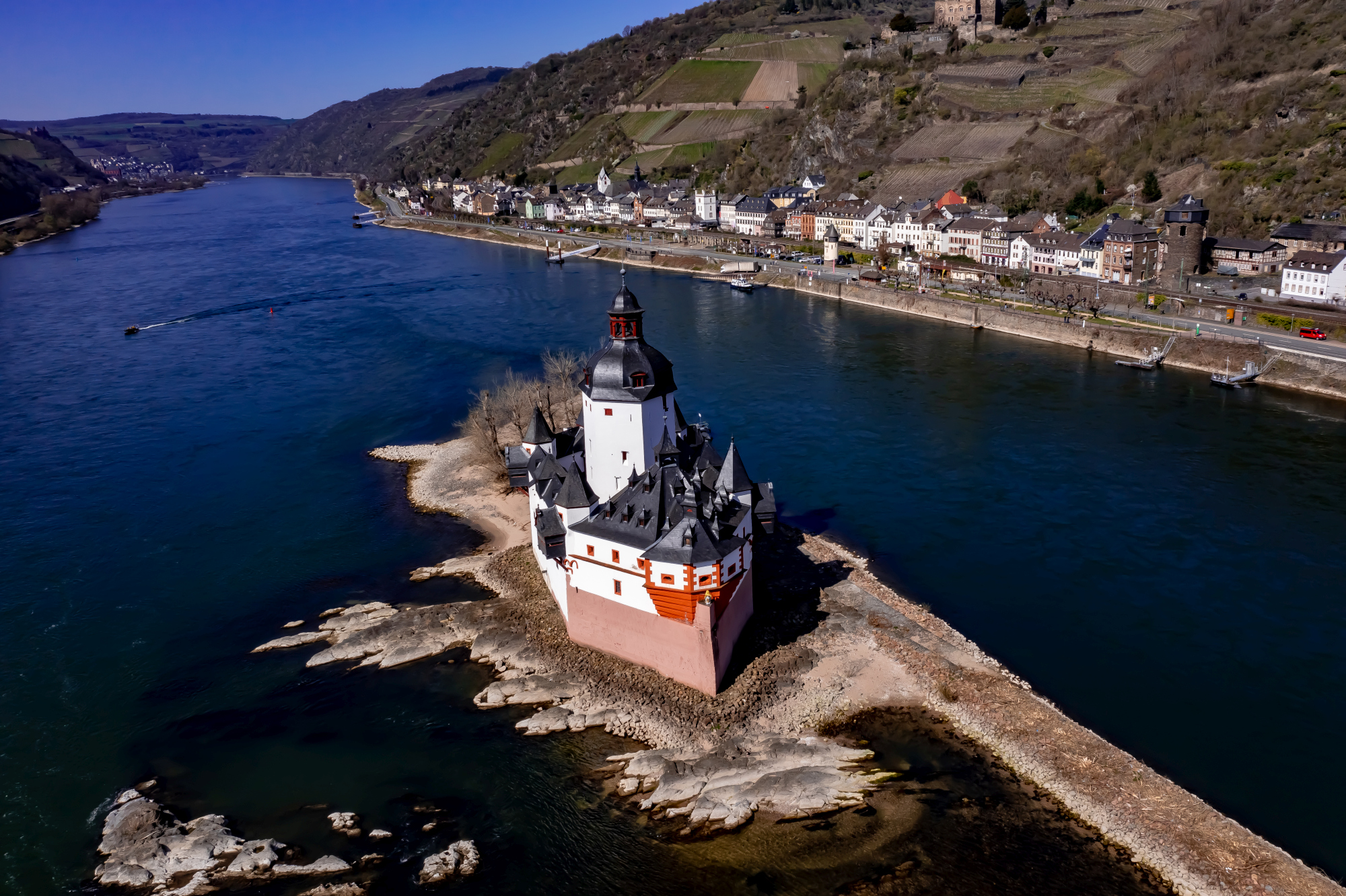 Burg Pfalzgrafenstein | Luftbilder von der Burg Pfalzgrafenstein