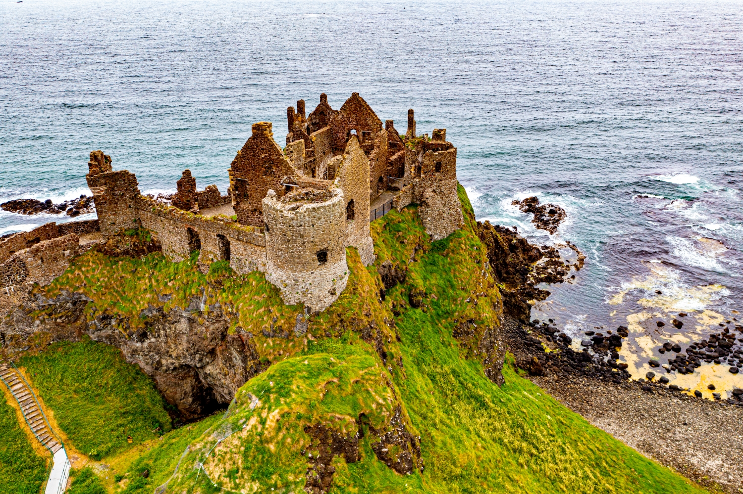 Dunluce Castle | Hochauflösende Luftbilder | Dunluce Castle